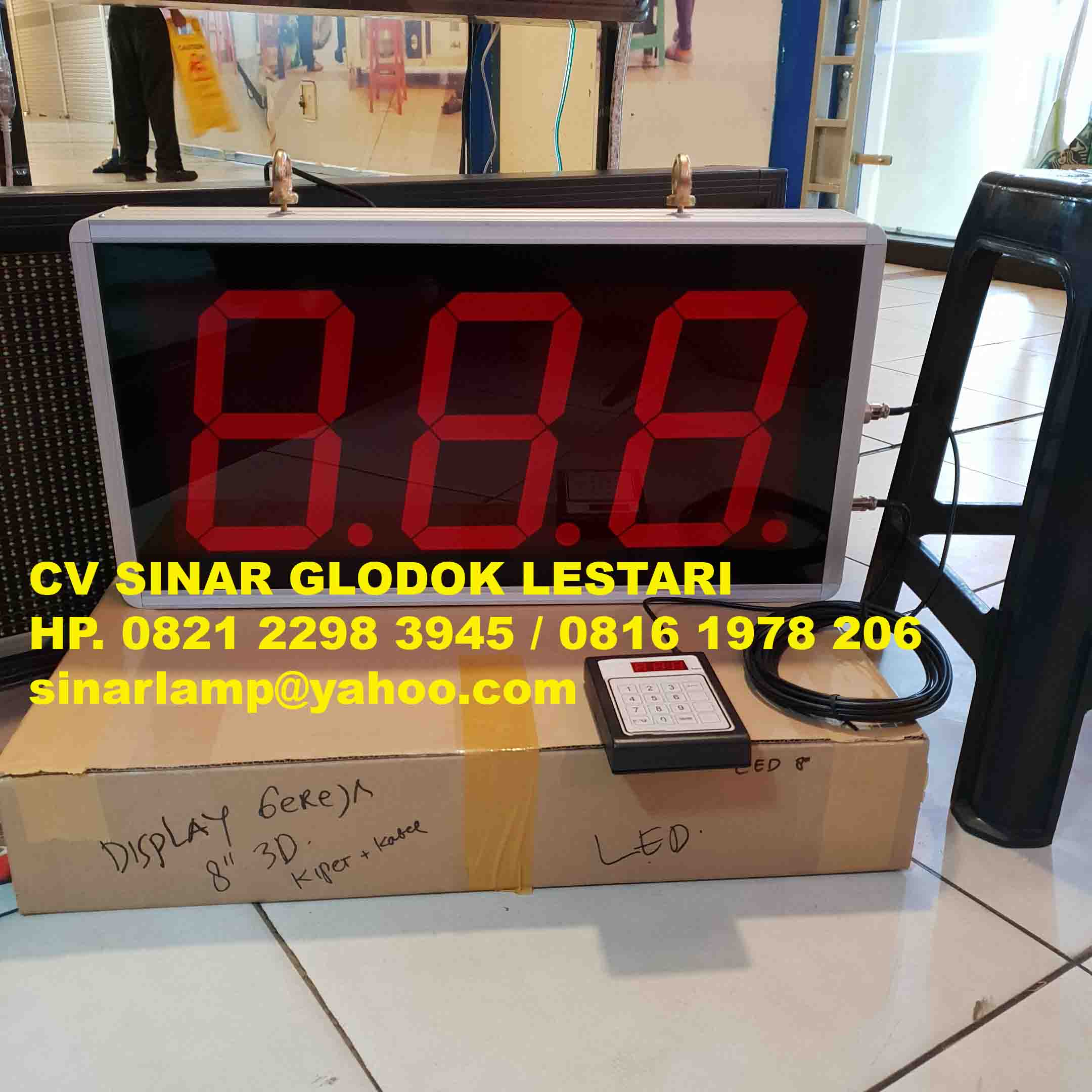 Lampu Display Gereja 8 inch Seven Segment Display